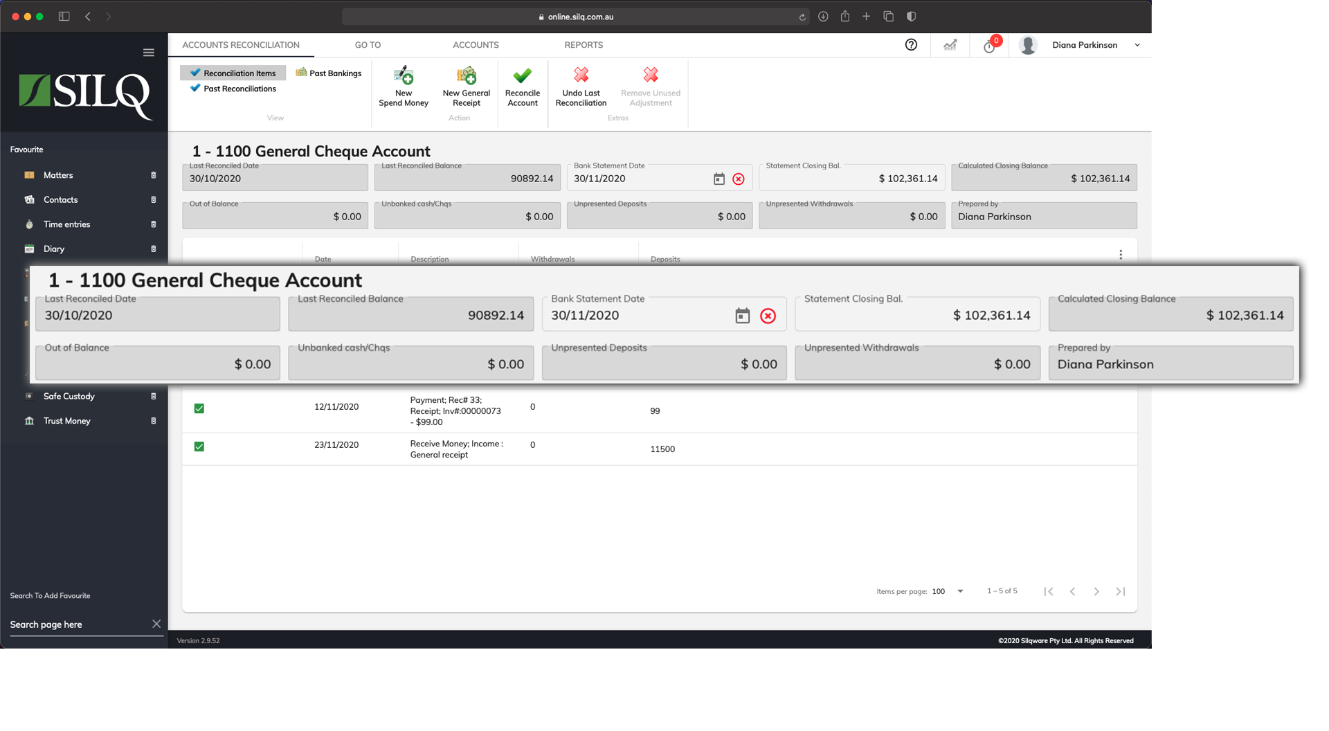 Reconciling Accounts and Importing Bank Statements