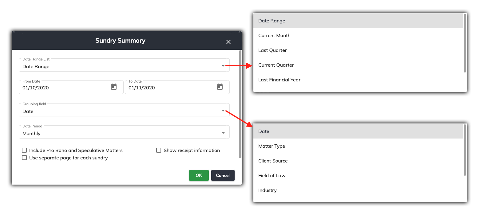 How does the Sundry Summary report work?